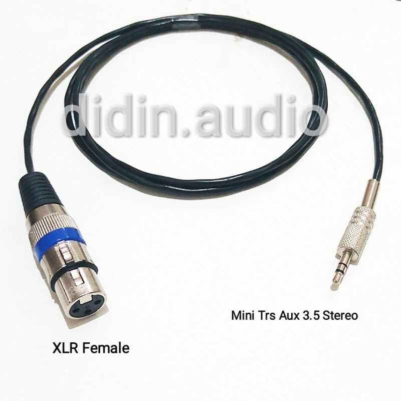 Jual Kabel Audio Mini Trs Aux 3.5mm Stereo Male To XLR pin 3 Female ...
