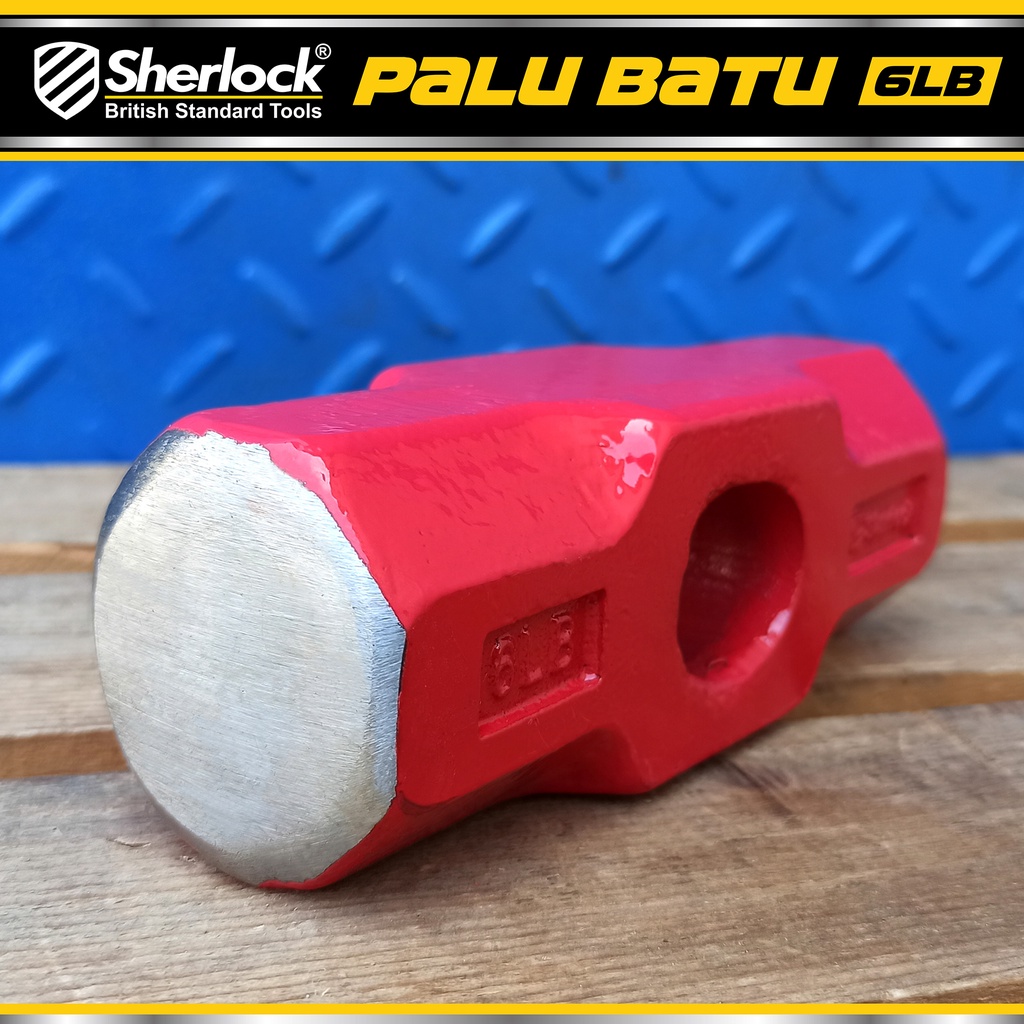 Jual Palu Kepala Batu Godam Sherlock 6 Lb Standard Full (tanpa Gagang ...