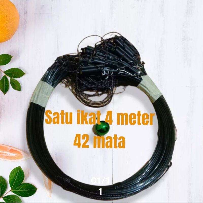 Jual 1 IKAT RACIK RUAK RUAK 4 METER 42 MATA BONUS KINCRINGAN | Shopee ...