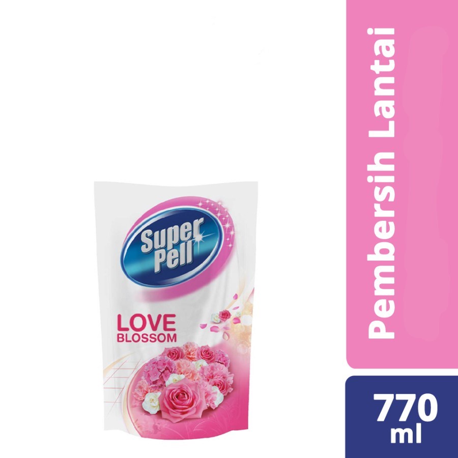 Jual PEMBERSIH LANTAI SUPERPELL LOVE BLOSSOM 770ML SUPER PEL | Shopee Indonesia