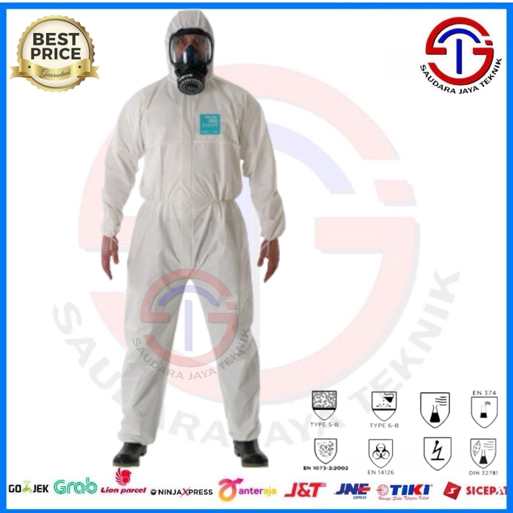 Jual Baju Hazmat Suit Chemical Ansell Microgard Alphatec 2000 Anti ...