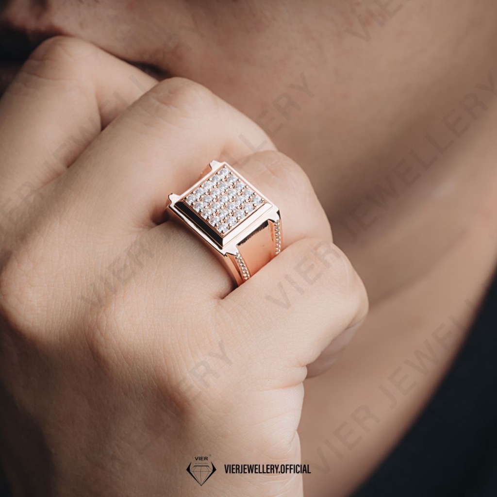 Jual Vier Edition Ring Man 12811 Cincin cowok replika berlian | Shopee ...