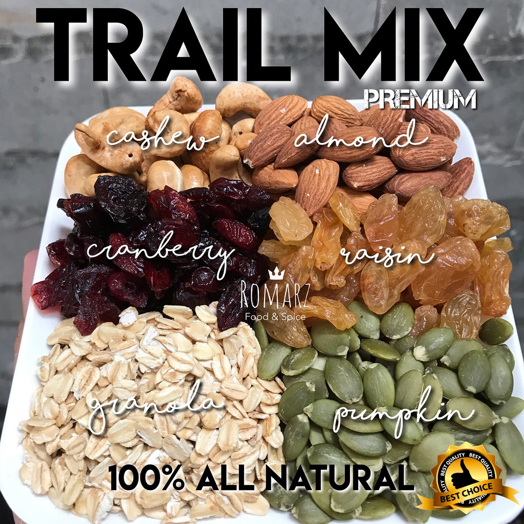 Jual TRAIL MIX 01 GRANOLA ROASTED MIXED NUT - SUPER FOOD - Almond ...