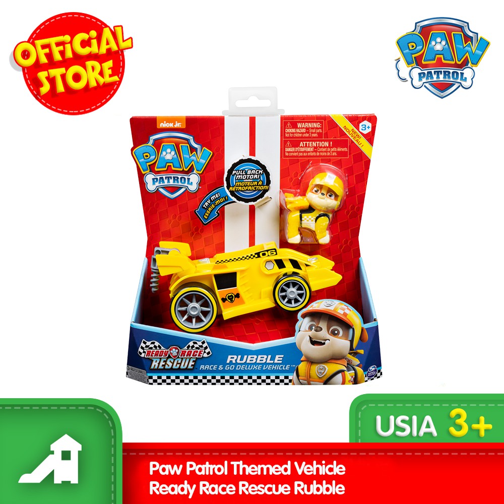 Jual Mainan Paw Patrol Themed Vehicle Ready Race Rescue Rubble | Shopee ...