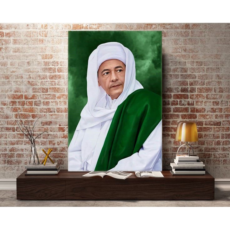 Jual Hiasan Dinding Habib Lutfi Ukuran besar | Hiasan dinding ulama ...