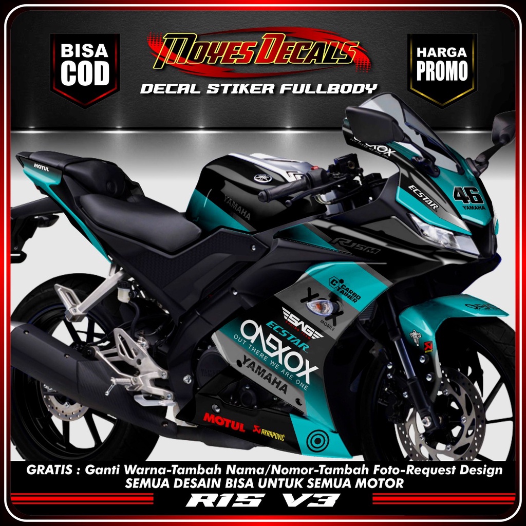 Jual Decal R15 V3 Full Body Custom Racing | Shopee Indonesia
