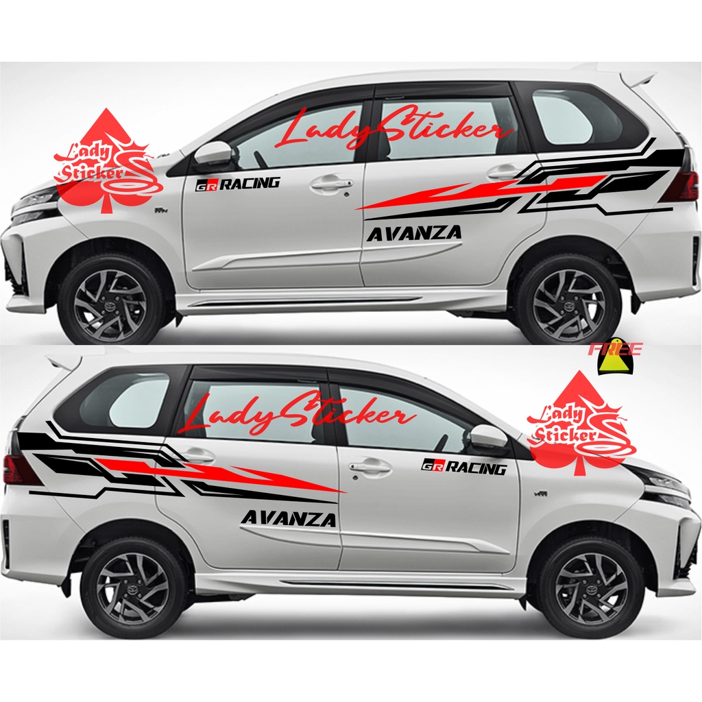 Jual STICKER ALL NEW AVANZA STICKER STIKER MOBIL TOYOTA AVANZA VELOZ GR ...