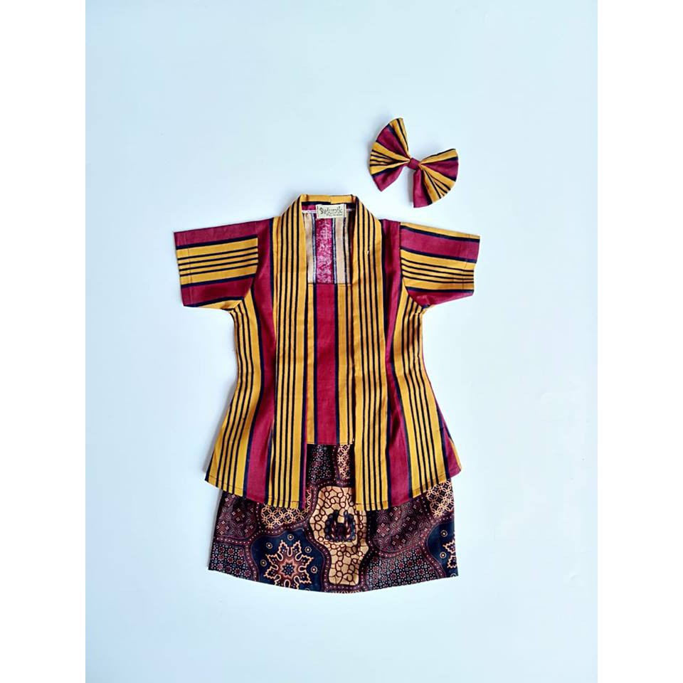 Jual KEBAYA LURIK ANAK USIA 2-4 TAHUN WARNA MAROON (READY STOCK ...