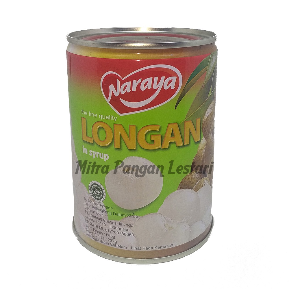 Jual Buah Longan Kalengan Naraya / Kelengkeng Kaleng dalam Syrup ...