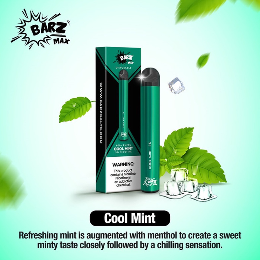 Jual Barz Max Cool Mint Disposable Pods Vape Sekali Pakai | Shopee ...