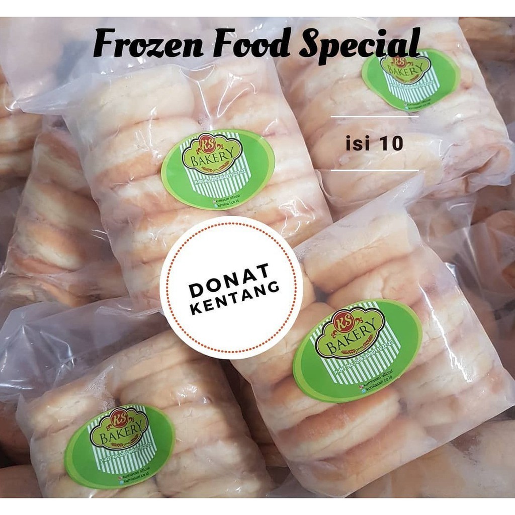 Jual Donat kentang frozen isi 10 ks bakery | Shopee Indonesia