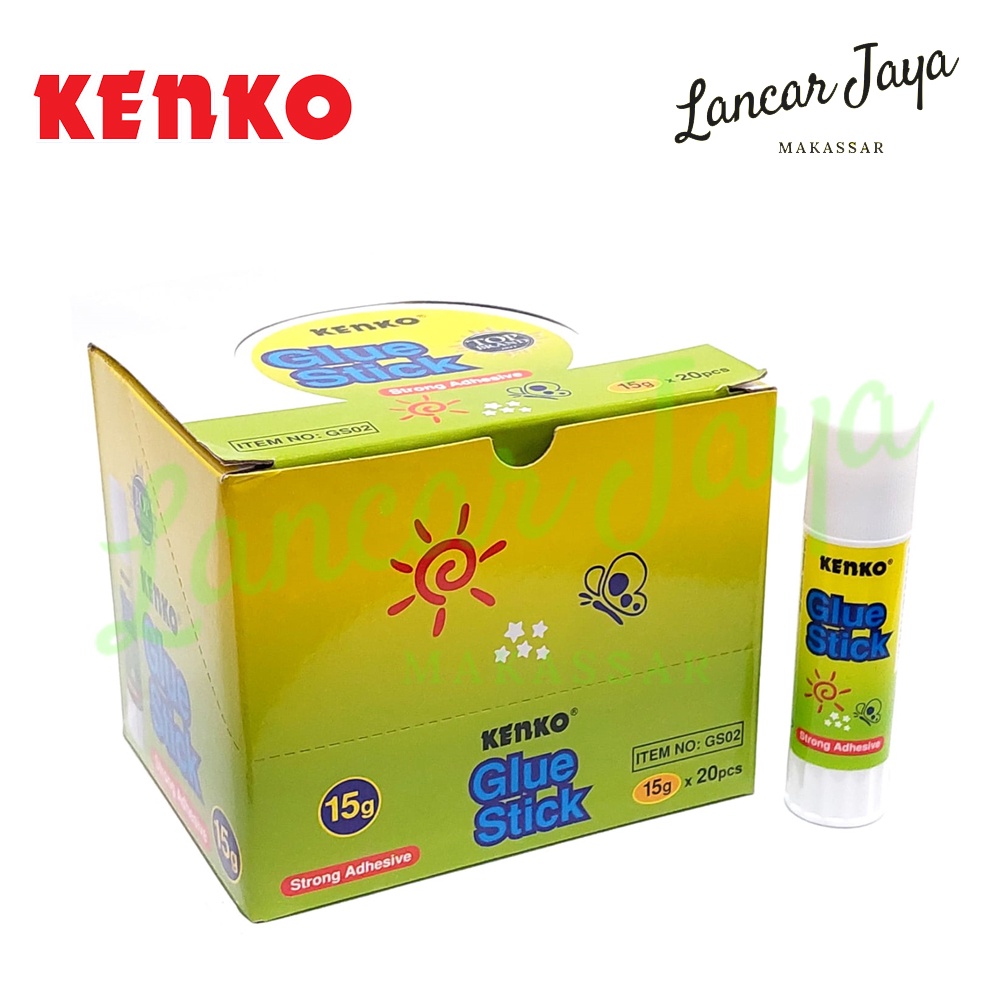 Jual [1 BOX / 20 PCS] Glue Stick Lem Batang Kenko 15 gr | Shopee Indonesia