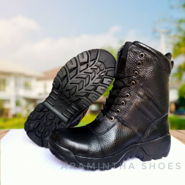 Jual Sepatu PDL Kulit Safety Handymen Original | Shopee Indonesia