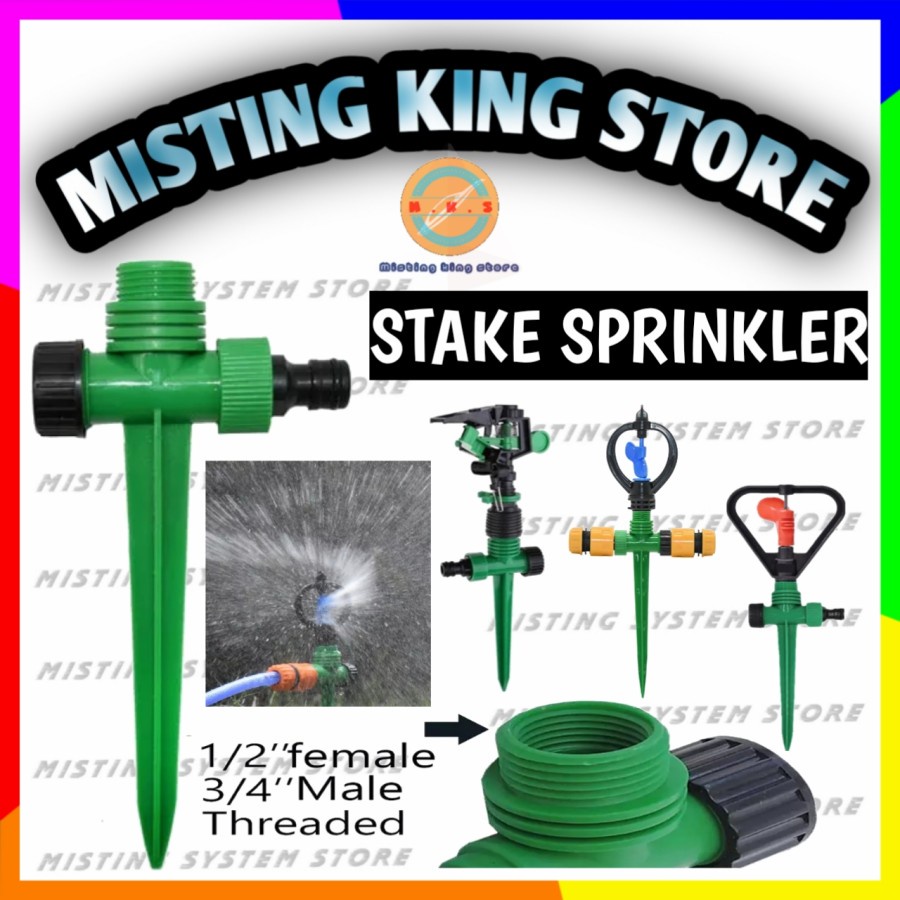 Jual STAKE SPRINKLER KAKI TIANG PENYANGGAH TANCAP DRAT DALAM 1/2 LUAR 3 ...