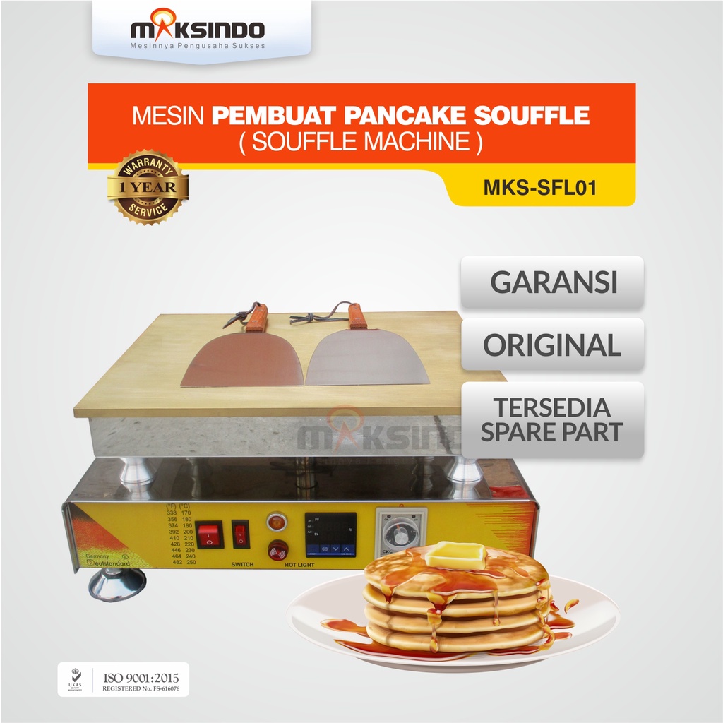 Jual Mesin Pembuat Pancake Souffle (Souffle Machine) MKS-SFL01 | Shopee ...