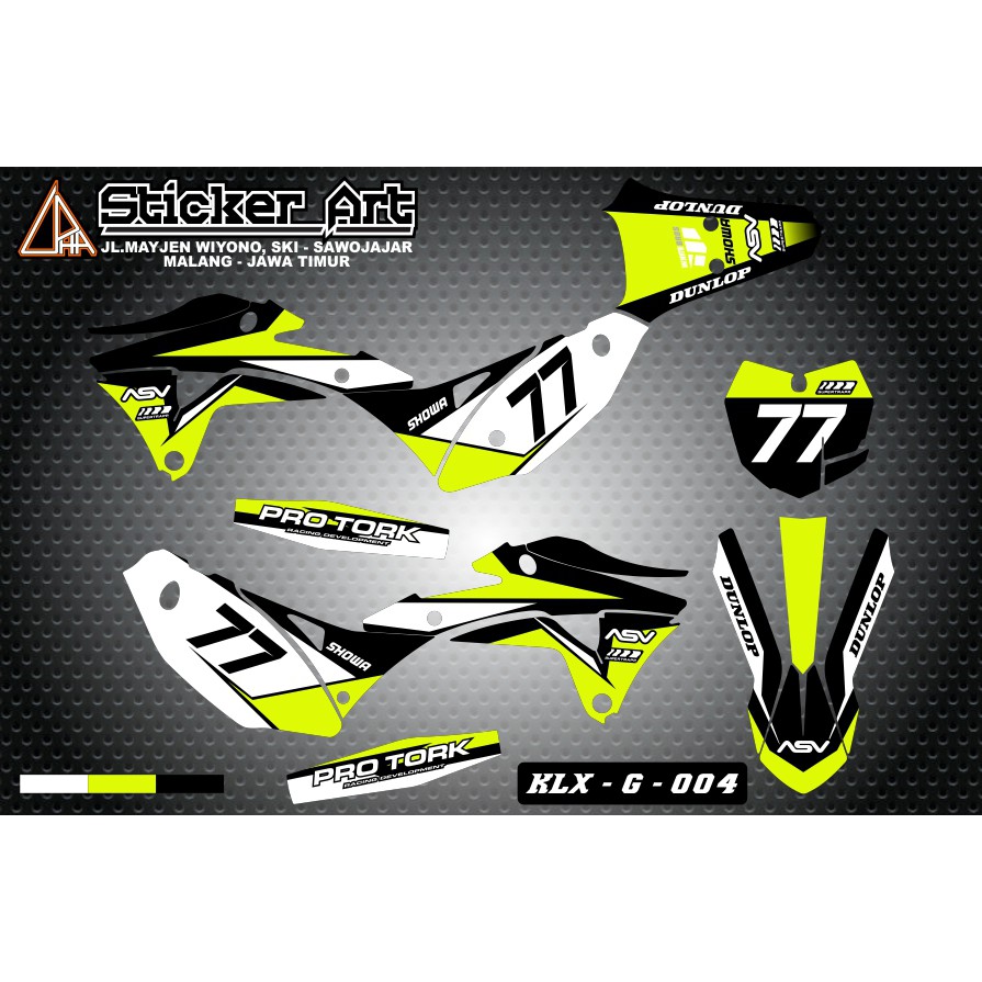 Jual STIKER STICKER DECAL MOTOR KLX GORDON CUSTOM MOTOR MURAH MODEL ...