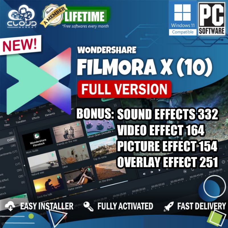 Jual SOFTWARE EDIT VIDEO FILMORA 10 "X" FULL VERSION (TANPA WATERMARK ...