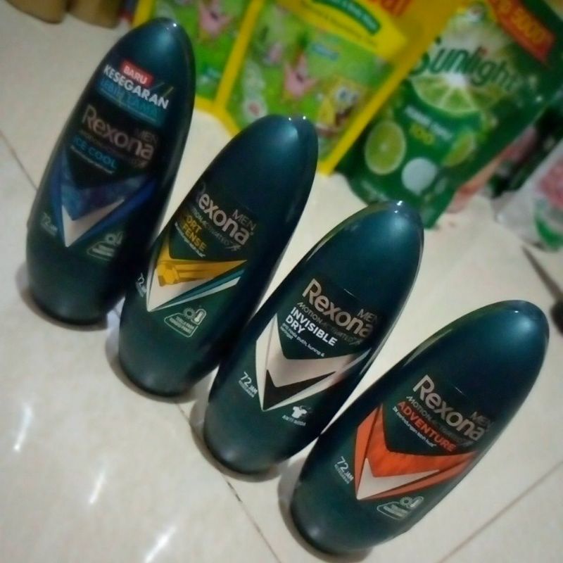 Jual Rexona Deodorant Roll On Active White & Invisible Dry 45ml / Rexona Ice Cool / Rexona Sport ...