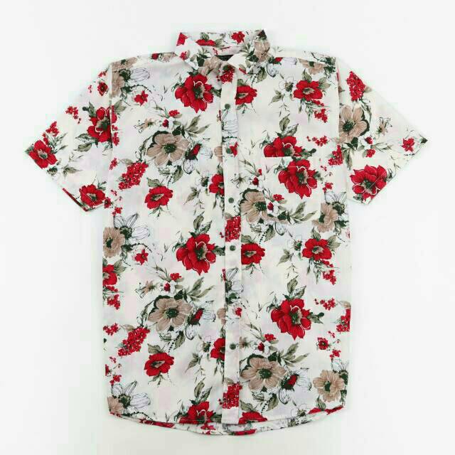 Jual KEMEJA MOTIF BUNGA KEMEJA PENDEK KEMEJA PRIA KEMEJA DISTRO KEMEJA ...