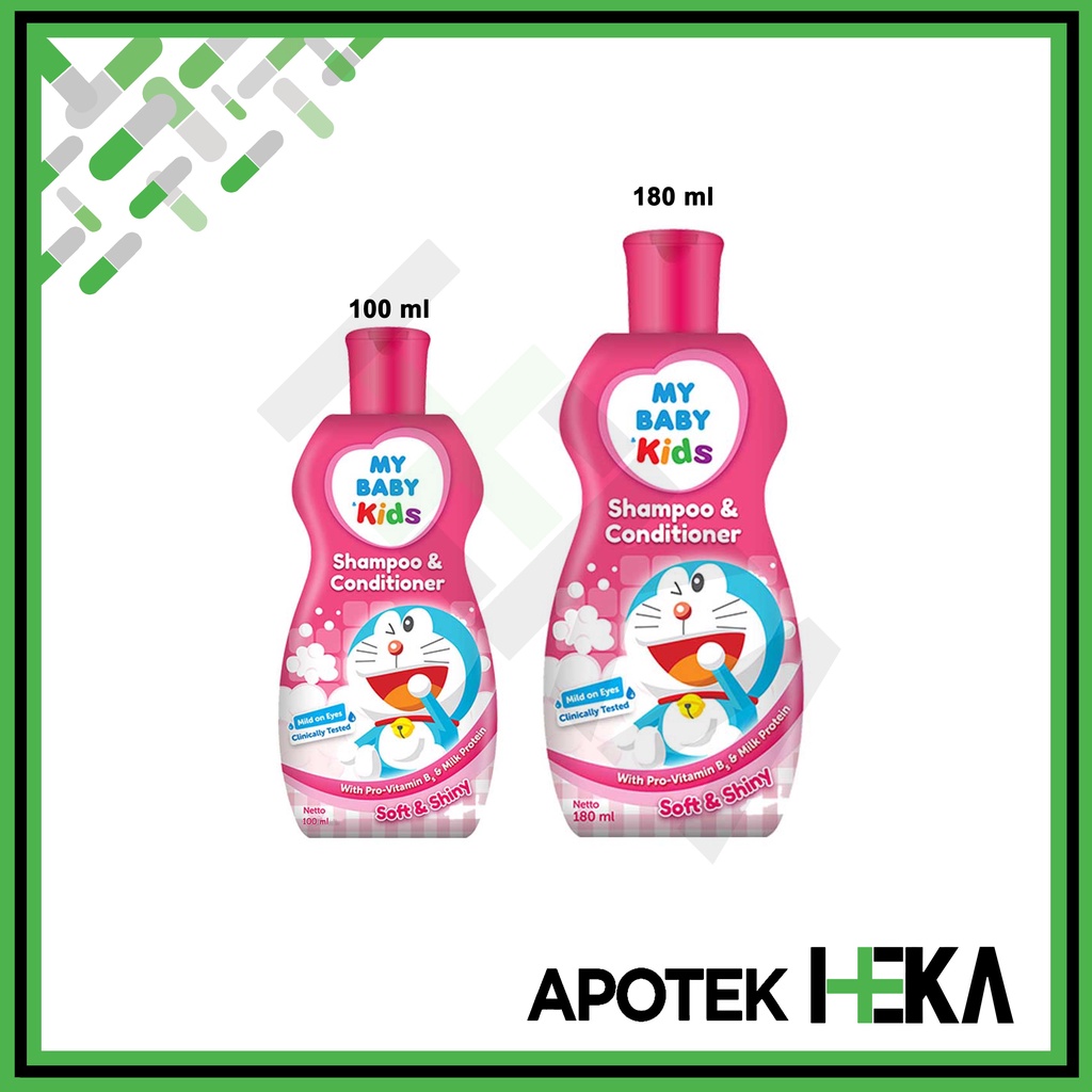 Jual My Baby Kids Shampoo & Conditioner Soft & Shiny Pink 2in1 Sampo ...
