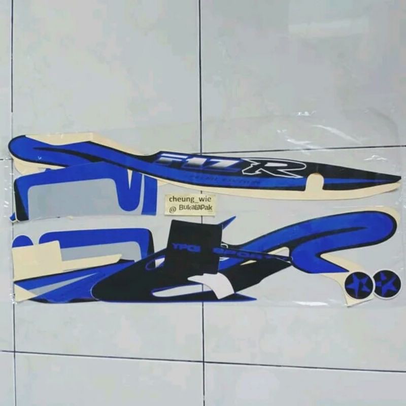 Jual lis body striping stiker yamaha F1ZR sporty Livery Caltex Custom ...