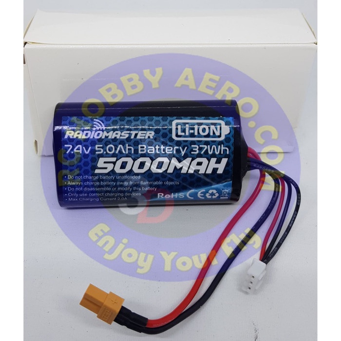 Jual W0E1W Radiomaster Li-On 2S 5000Mah Battery Pack For Tx16S Cx2C1 ...