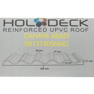 Jual Jual HOLODECK UPVC ROOF ATAP PUTIH 6METER Berkualitas | Shopee ...