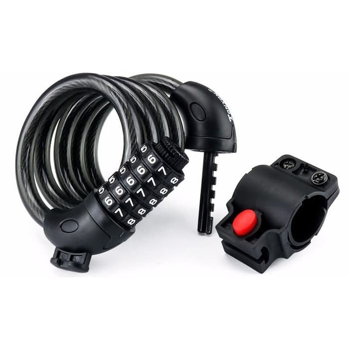 Jual Order Langsung Kunci Sepeda 5 Digit / Gembok Sepeda 5 Digit (Cable ...