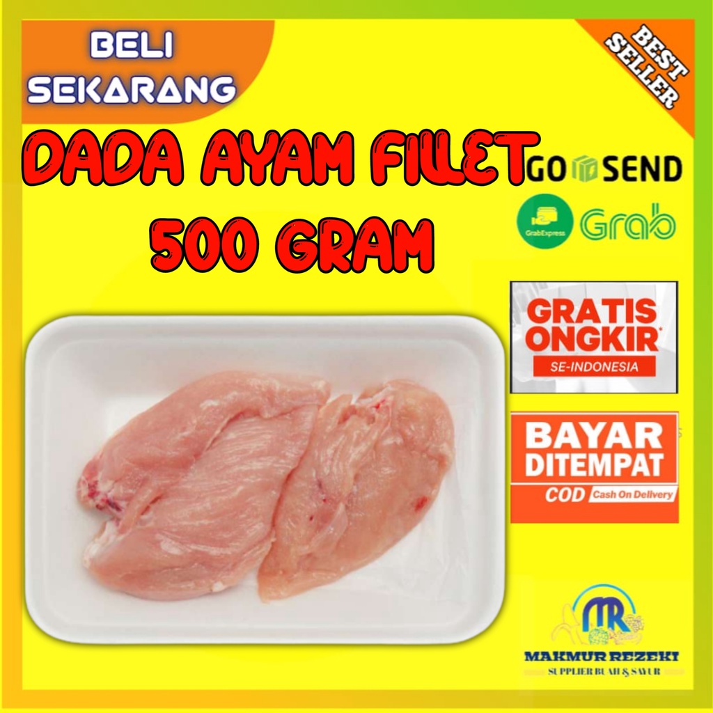 Jual DAGING AYAM DADA FILLET TANPA KULIT BERAT 500 GRAM MURAH FRESH ...
