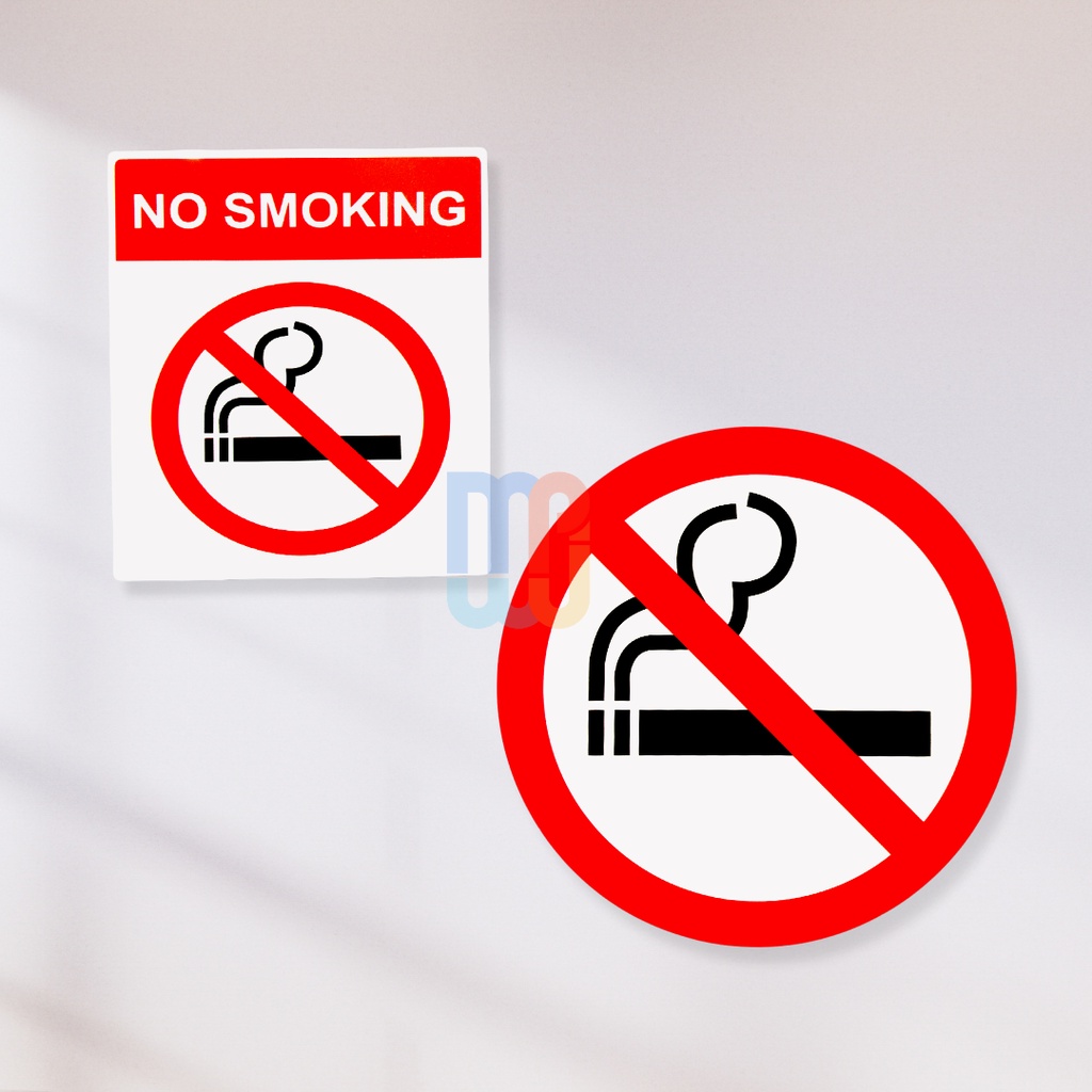 Jual Sign Acrylic No Smoking | Sign Board Akrilik Dilarang Merokok ...