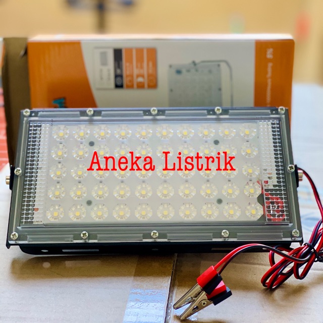 Jual LAMPU LED SOROT KAP BIG POWER FLOODLIGHT DC 12V 50W PUTIH | Shopee Indonesia