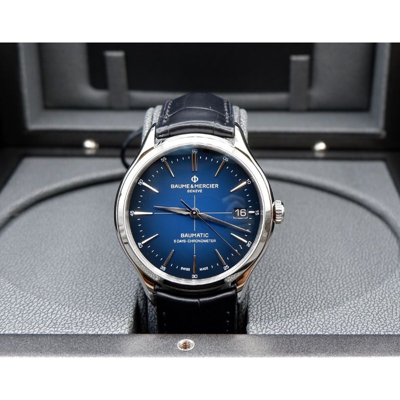 Jual Baume Mercier Clifton Blue MOA 10467( New ) , Fullset 2022 ...