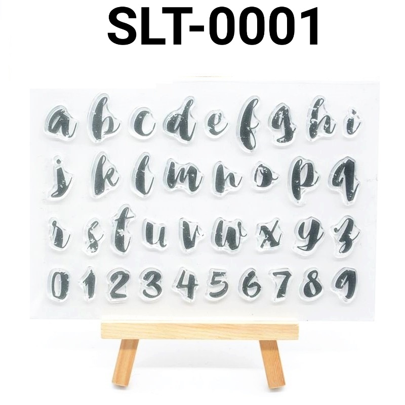 Jual SLT-0001 Stempel stamp cetakan silikon fondant cake huruf angka ...