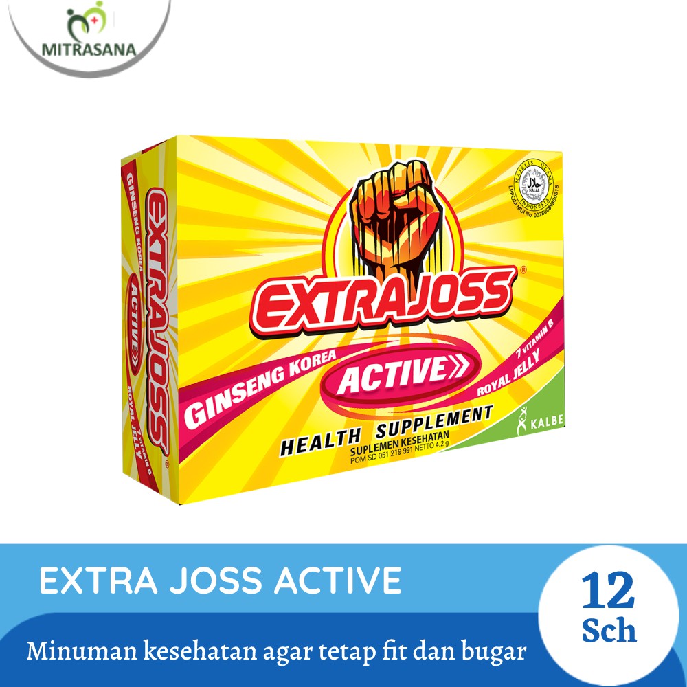 Jual Extra Joss Active 12 Sachet dengan 7 Vitamin B | Shopee Indonesia