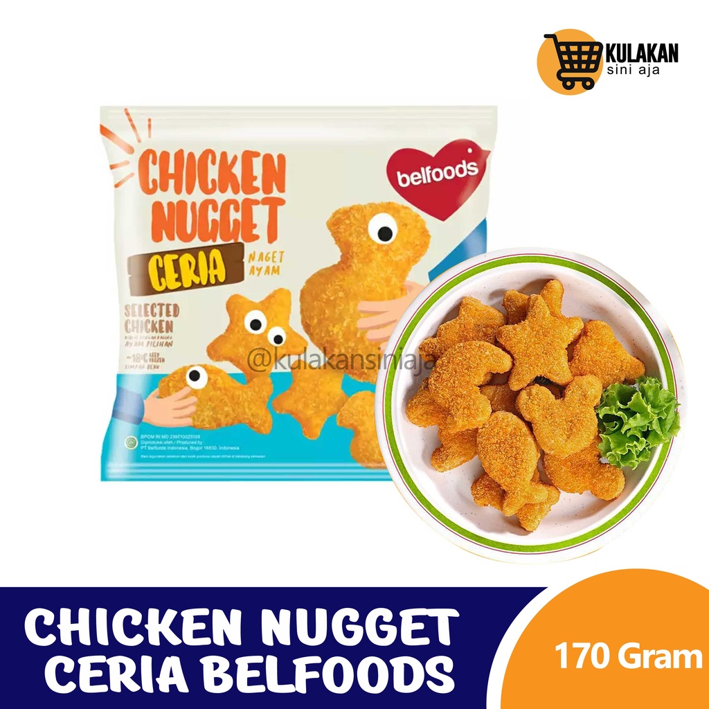 Jual Belfoods Chicken Nugget Ceria 170 gram | Shopee Indonesia