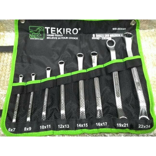 Jual KUNCI RING SET 8 PCS 6-24 MM TEKIRO BOX BOXES END WRENCH 6 - 24 MM ...