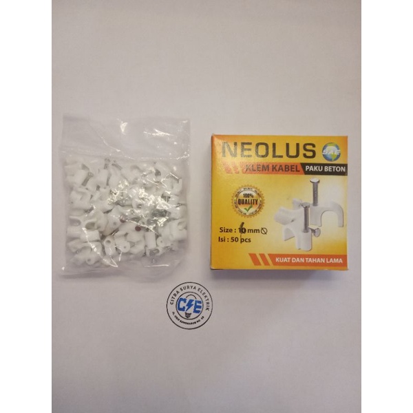 Jual Klem Kabel / Paku Klem 6mm Neolus | Shopee Indonesia
