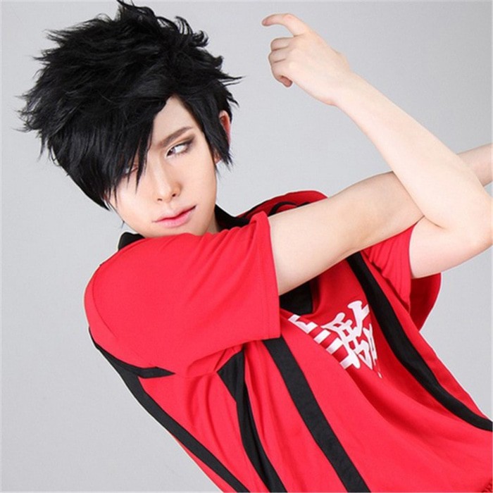 Jual WIG COSPLAY RSW HAIKYUU KUROO TETSUROU / COWOK BLACK | Shopee ...
