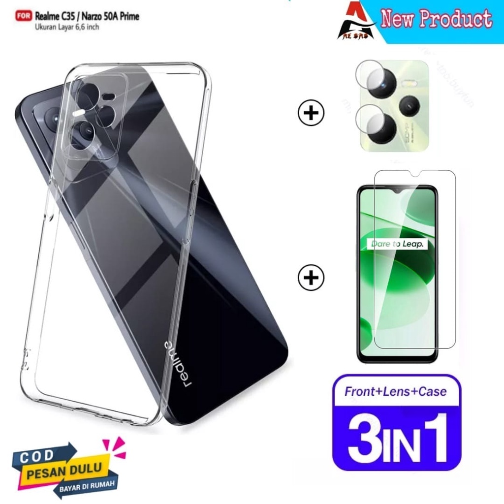 Jual CASE REALME C35 / NARZO 50A PRIME CLEAR HD PREMIUM CASING BONUS ...