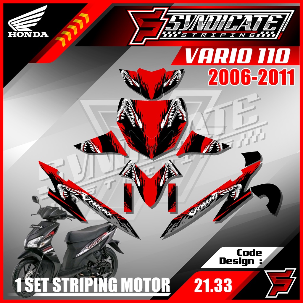 Jual Decal Stiker Fullbody Vario 110 CW Karbu 2006 2007 2008 2009 2010 ...