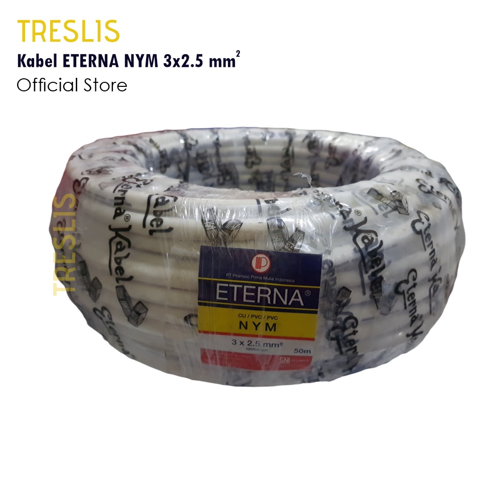 Jual Kabel Eterna NYM 3x2,5 mm2 50 Meter Murah | Shopee Indonesia