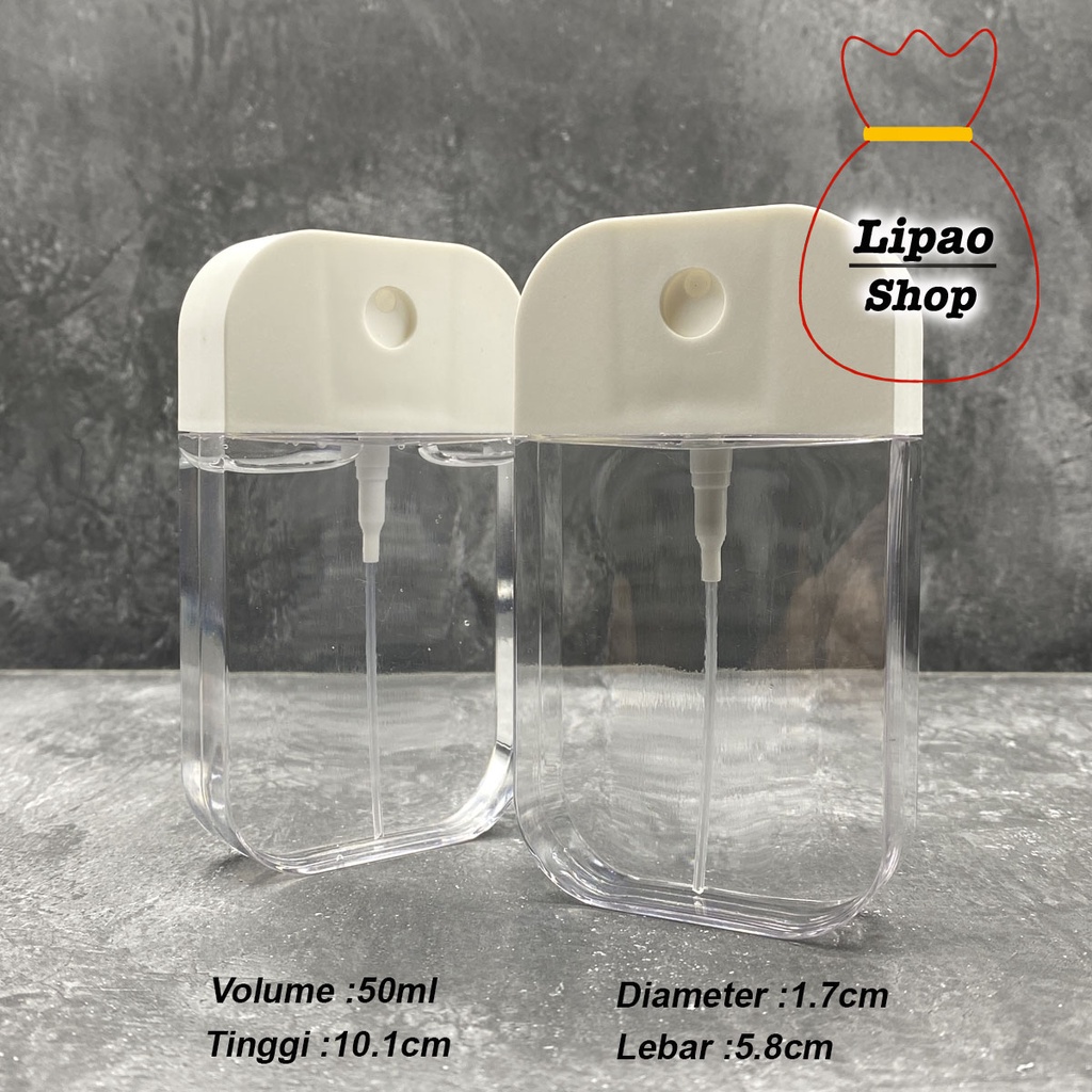 Jual Botol Pocket Spray Sanitizer 50ml REFILLABLE Plastik Card Kartu ...