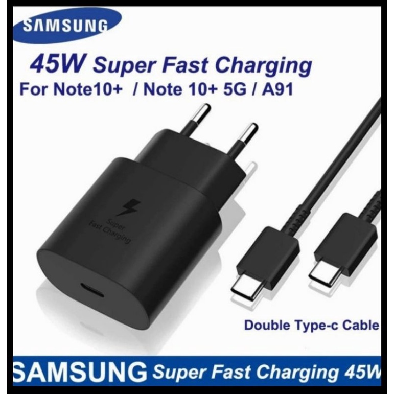 Jual CHARGER SAMSUNG SUPER FAST CHARGING 25W DAN 45W TYPE-C TO C ...