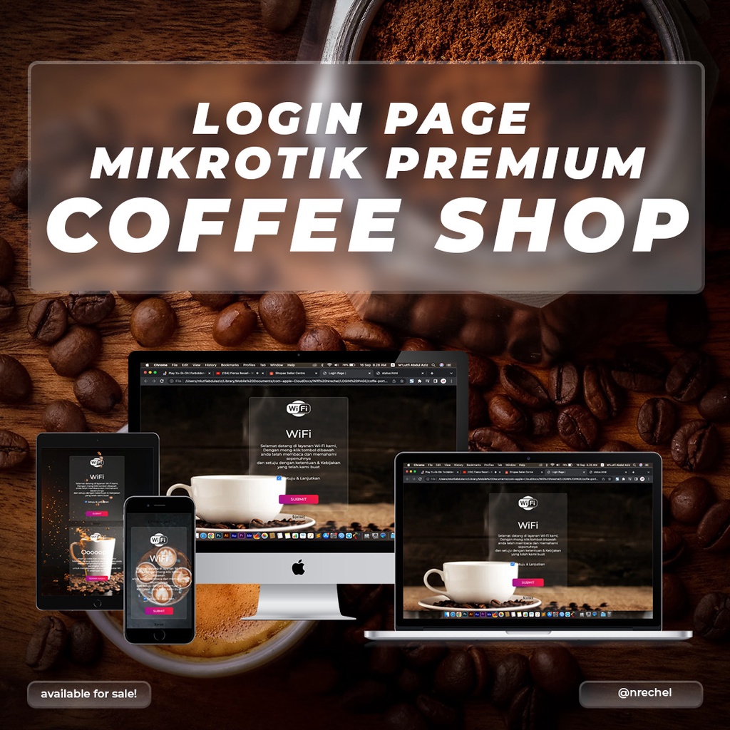 Jual COFFEE SHOP LOGIN PAGE MIKROTIK PREMIUM | Shopee Indonesia