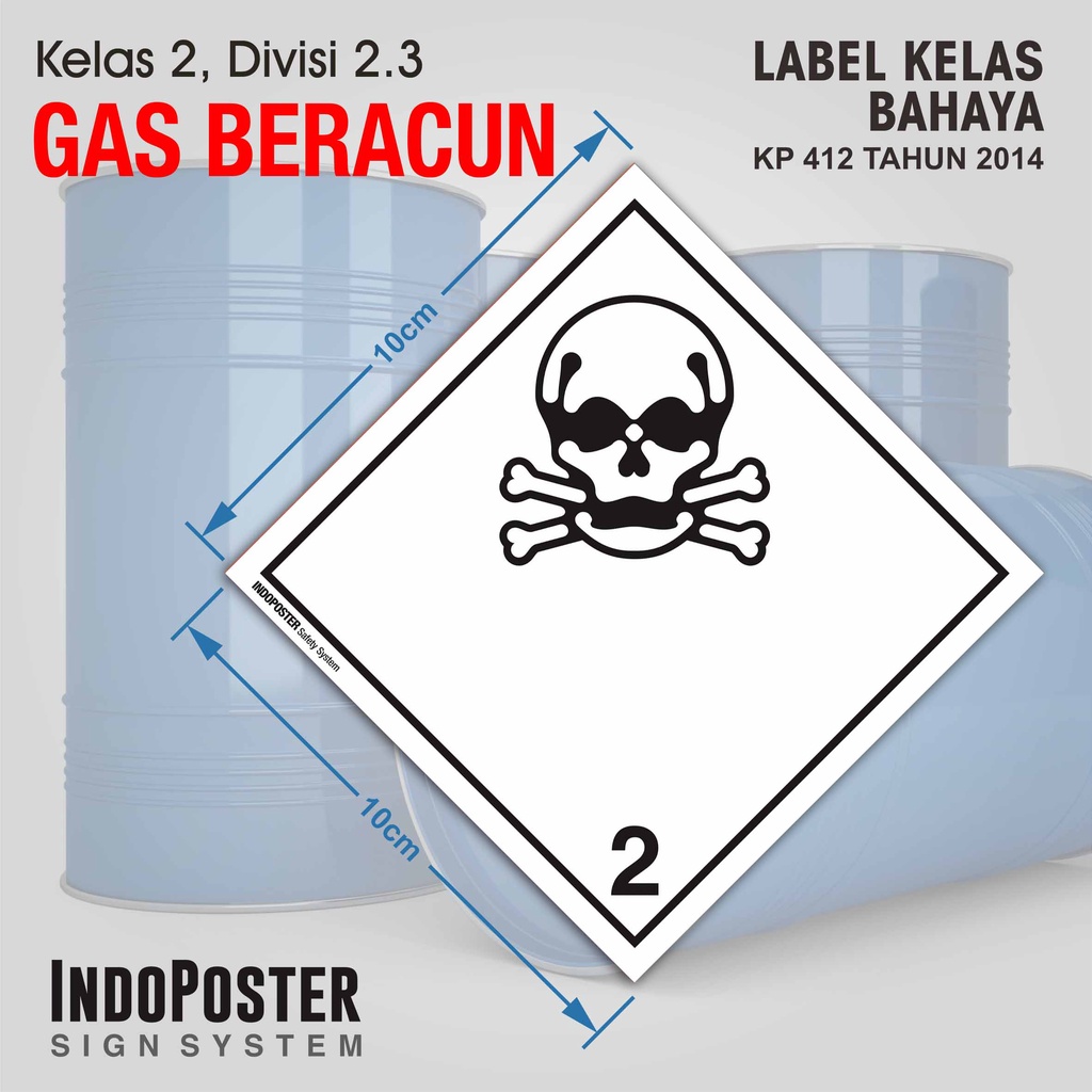 Jual Stiker IATA Label Kelas Material Bahaya Dangerous Goods - Gas ...