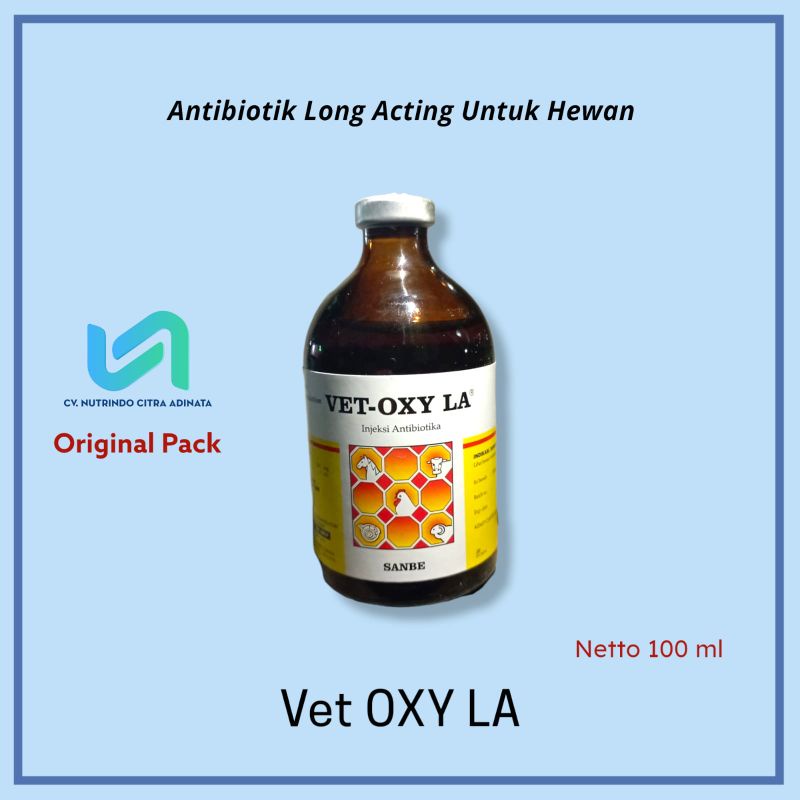 Jual Vet OXY LA 100ml Antibiotik Long Acting Untuk Hewan | Shopee Indonesia