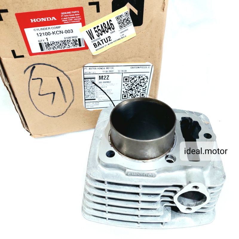 Jual Cylinder Block blok mesin Boring Tiger original AHM 12100 KCN 003 ...