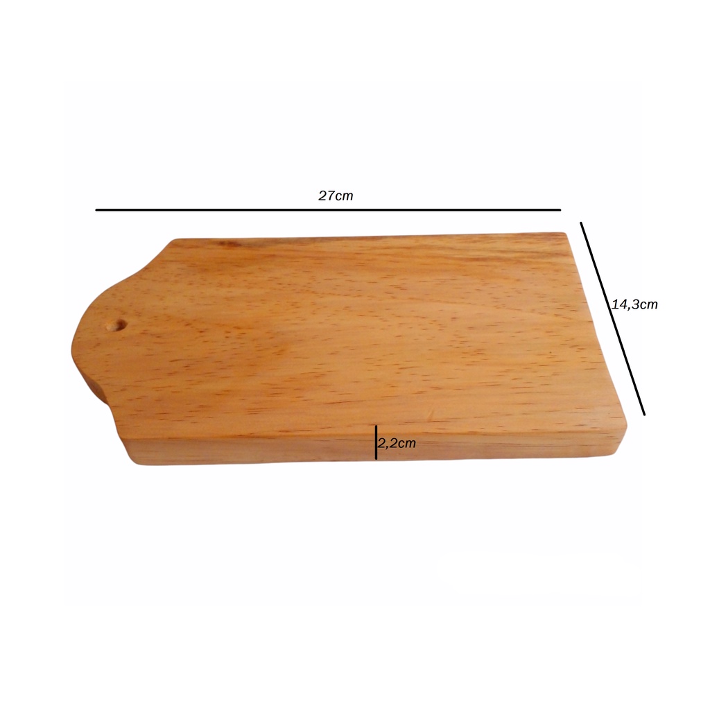 Jual Talenan Kayu Besar Ukuran 27x14,3cm Tebal 2,2cm Wooden Cutting ...