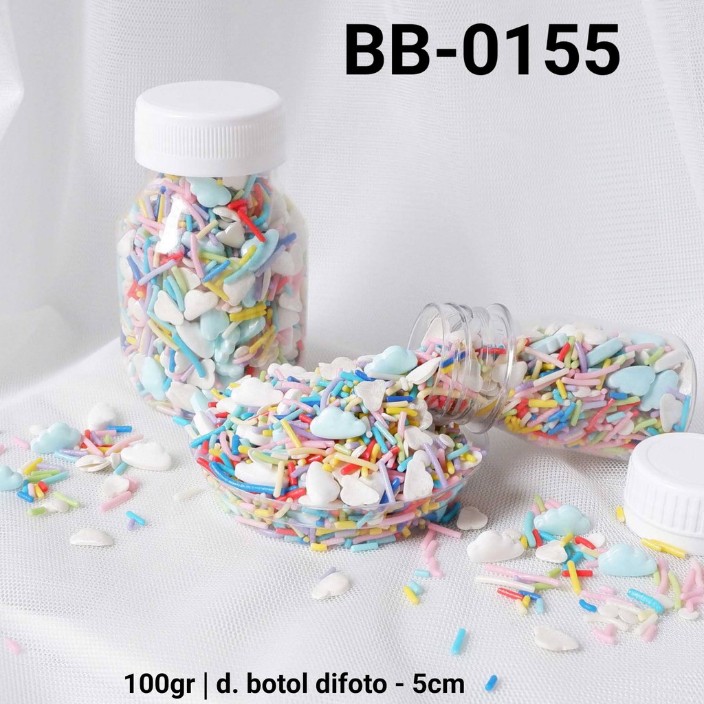 Jual BB-0155 Sprinkles sprinkle sprinkel 100gr 100 gram awan meses ...