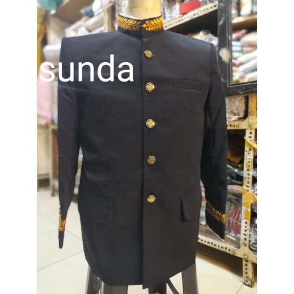 Jual basofi bapak Sunda/baju Jawa bordir ukuran L/XL/XXL/XXXL jumbo ...